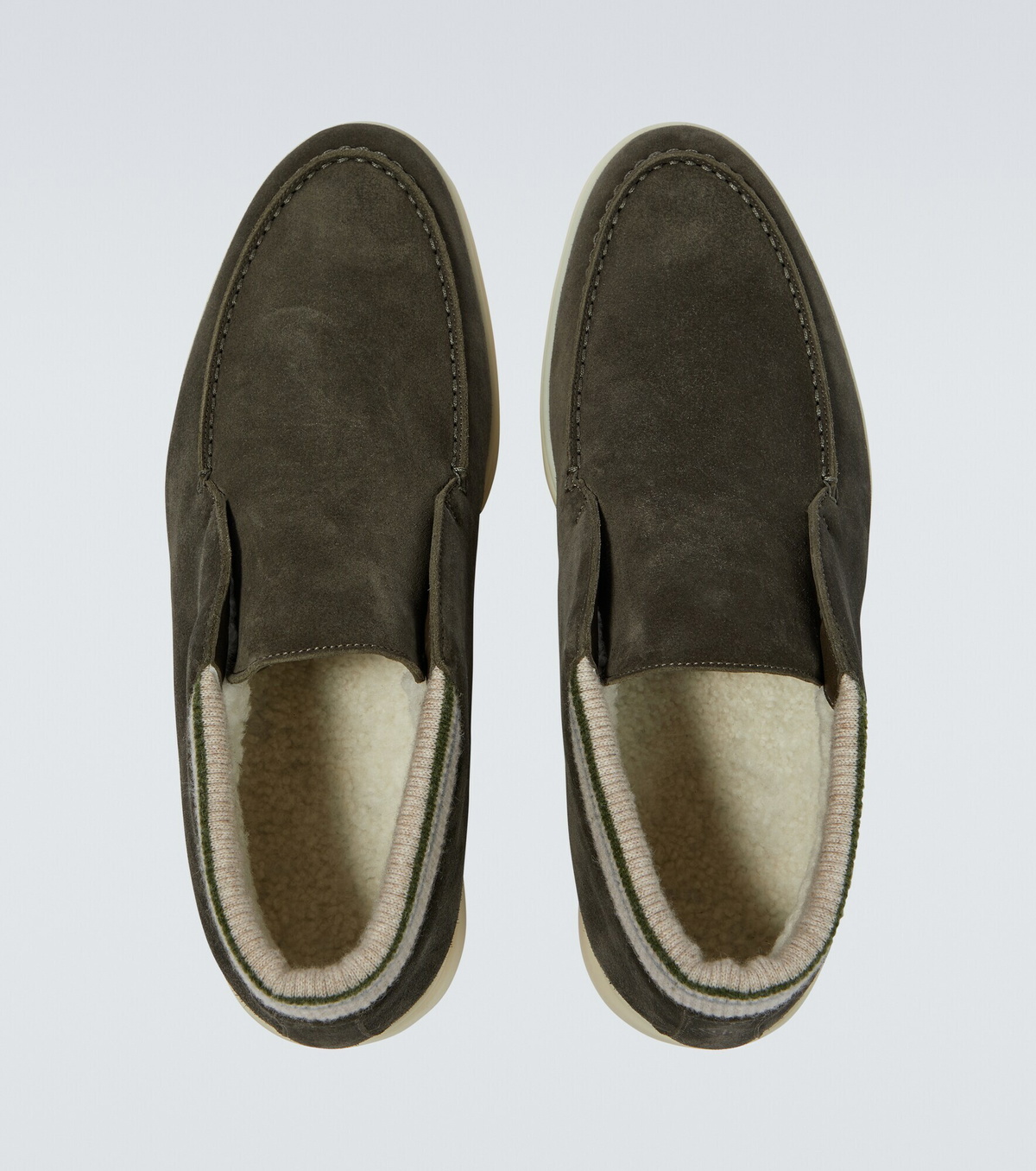 Loro Piana - Open Wintery Walk suede ankle boots Loro Piana