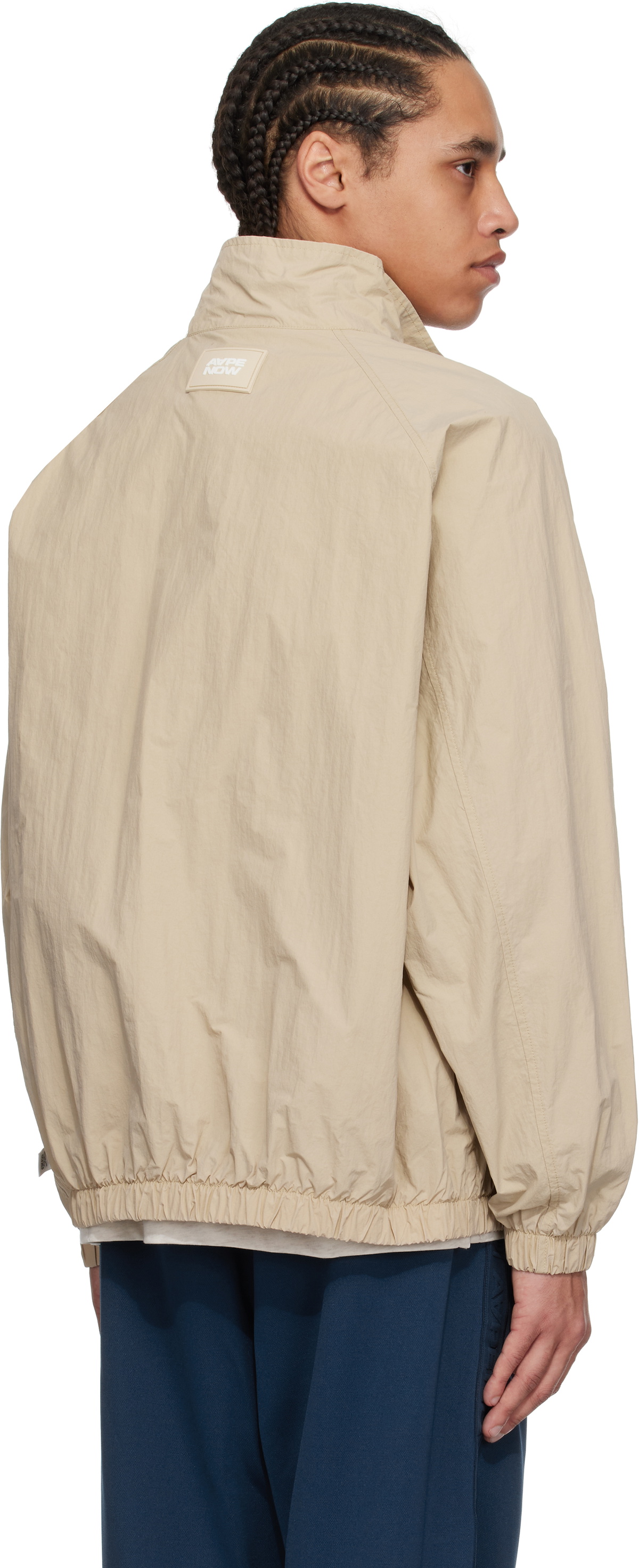 AAPE by A Bathing Ape Beige 'AAPE Now' Light Weight Jacket AAPE by A ...
