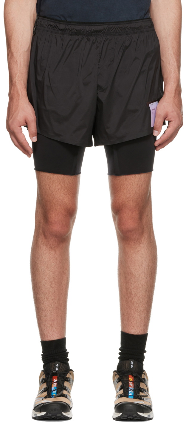 Satisfy Black Nylon Shorts Satisfy