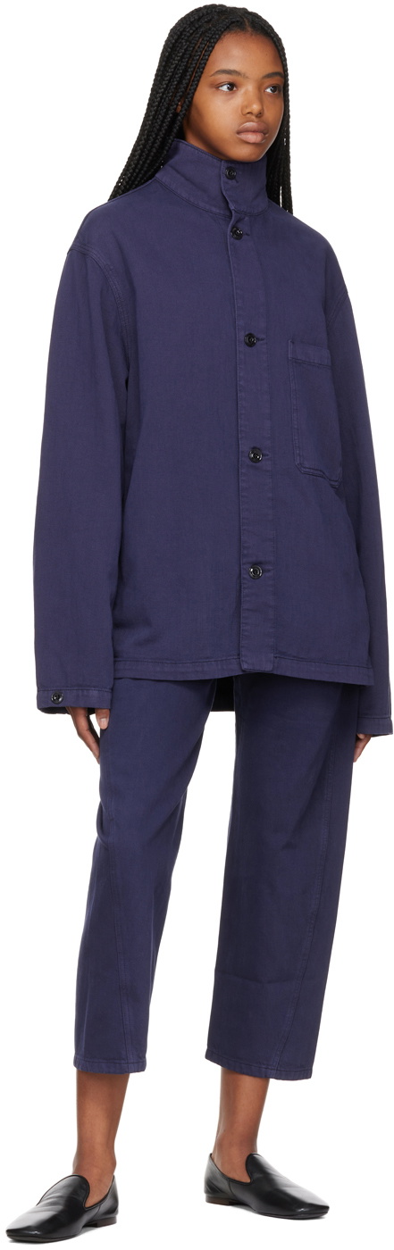Lemaire Blue Button-Up Denim Jacket Lemaire