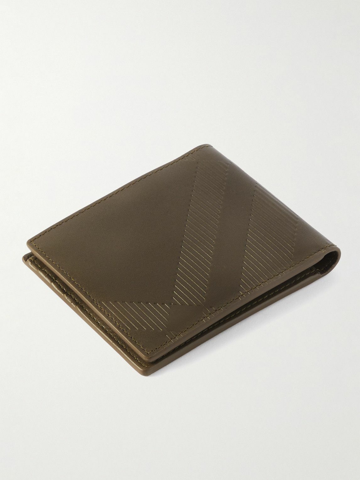 Burberry - Debossed Leather Billfold Wallet Burberry