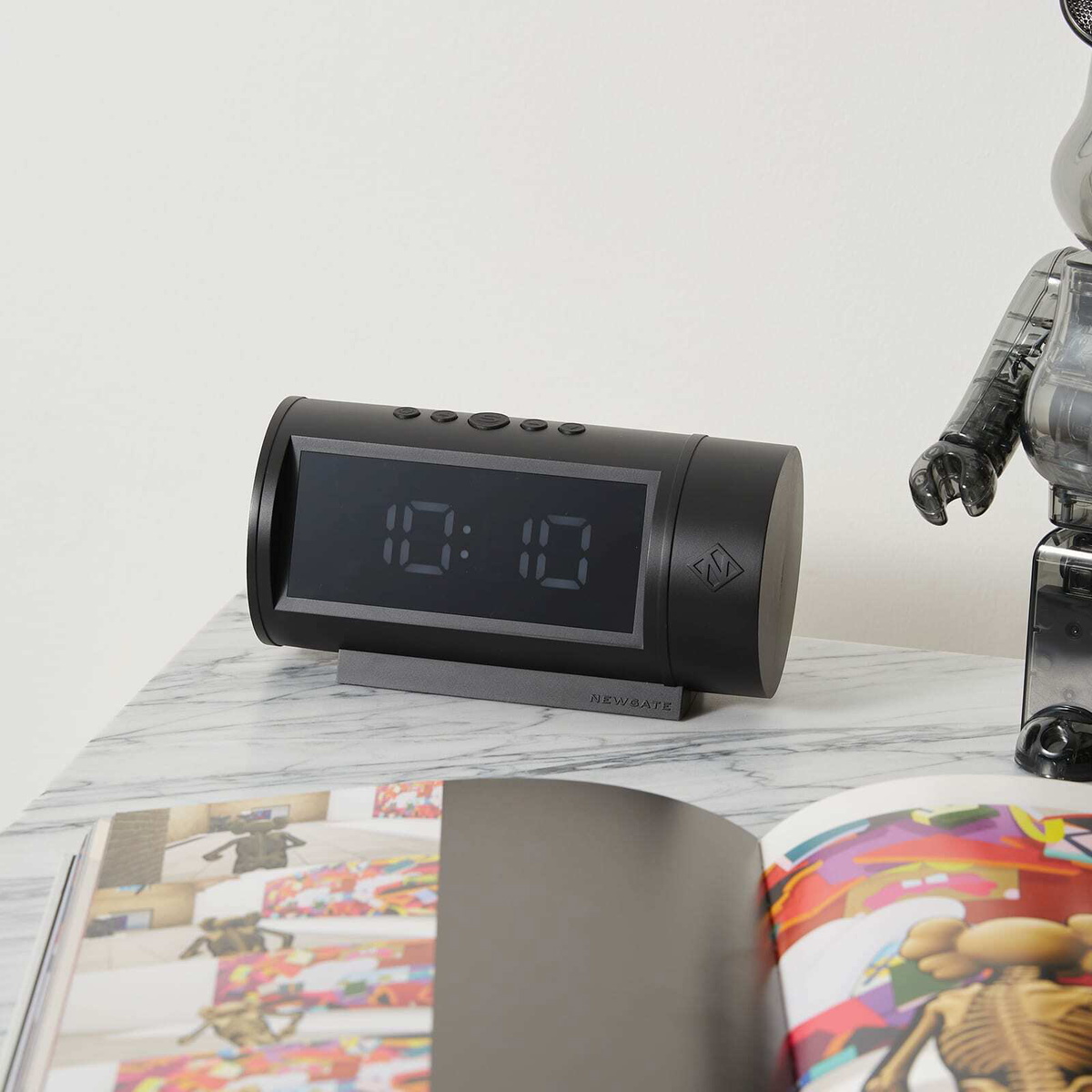 Newgate Clocks Pil LED Alarm Clock in Black Newgate Clocks