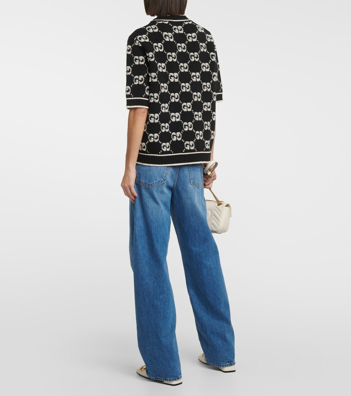 Gucci GG jacquard wool bouclé top Gucci