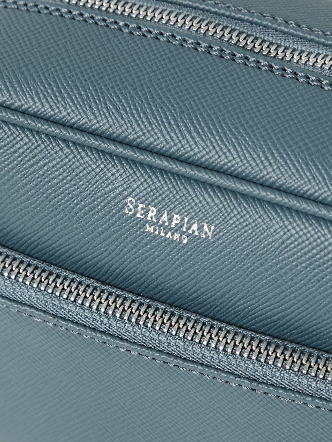 Serapian - Evoluzione Cross-Grain Leather Wash Bag Serapian