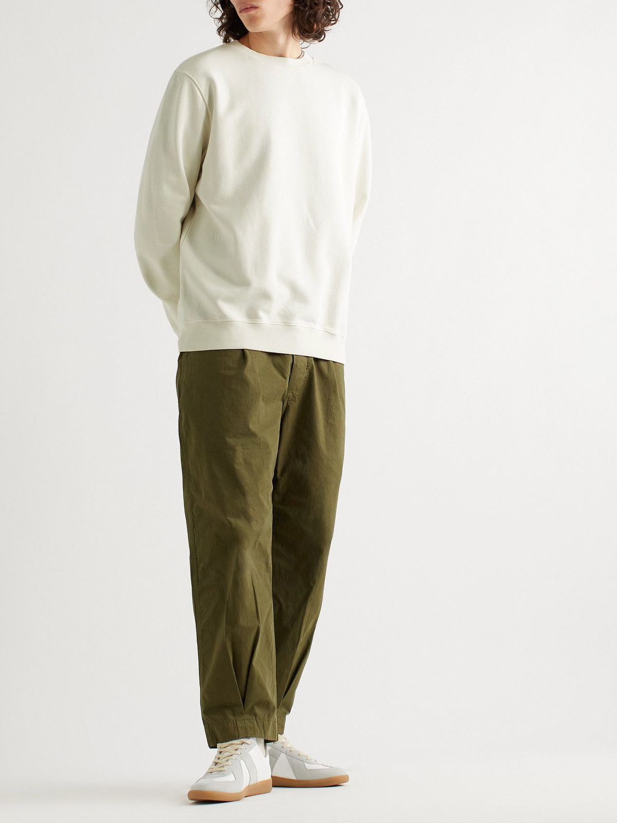 Applied Art Forms - NM1-1 Logo-Embroidered Cotton-Jersey Sweatshirt ...