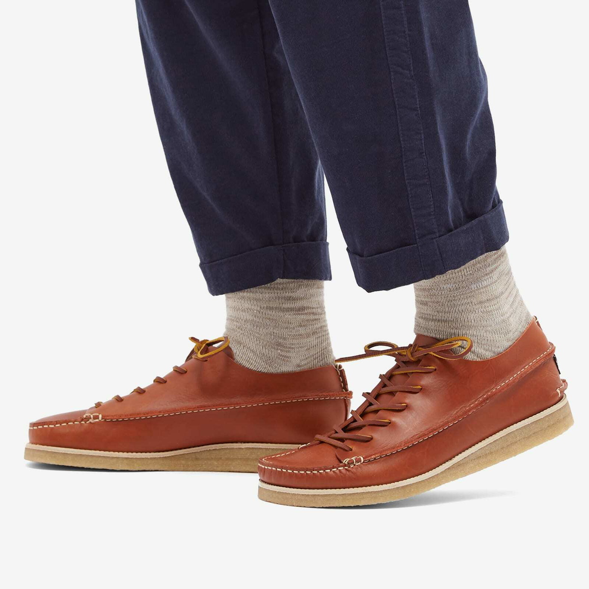 Yogi Men's Finn Leather in Burnt Orange Yogi