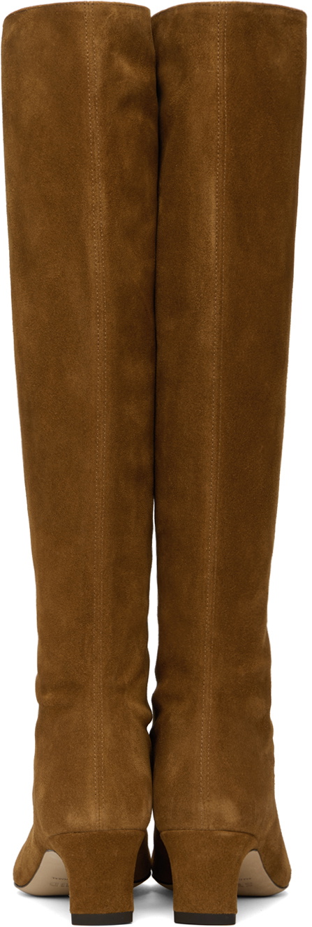 Staud Tan Wally Suede Tall Boots Staud