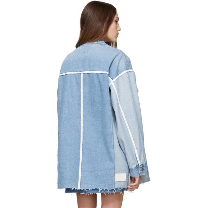 SJYP Blue Denim Long Jacket SJYP