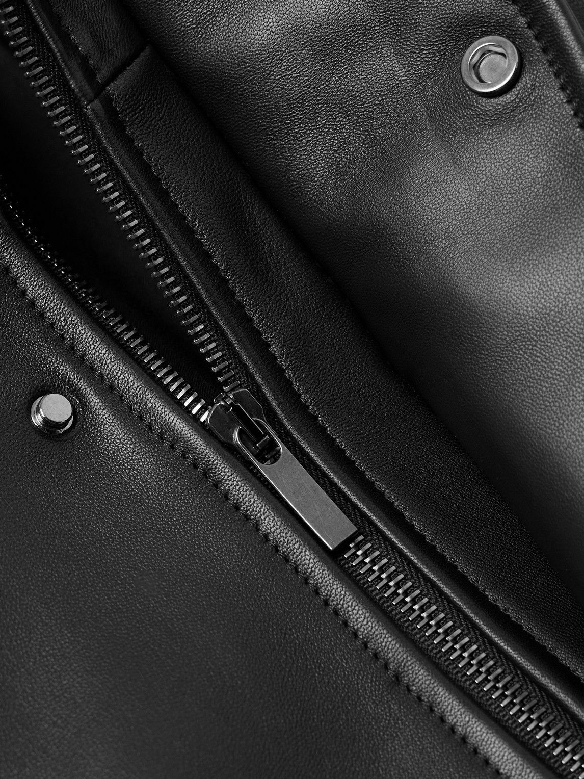 Stòffa - Traveler Leather Jacket - Black STÒFFA