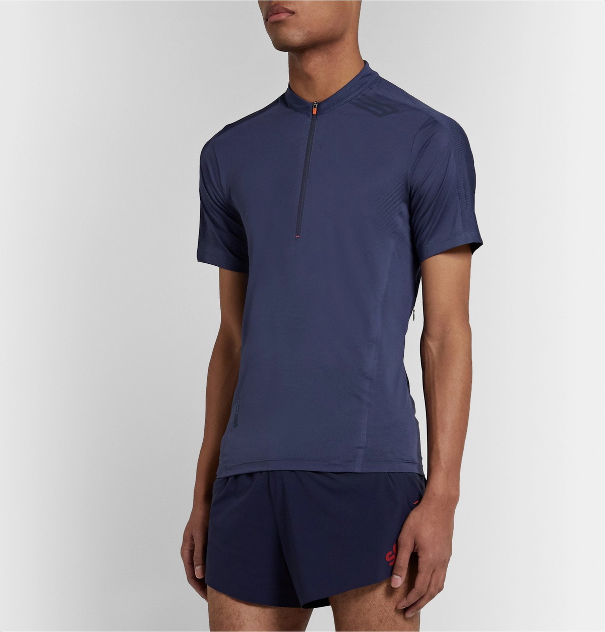 Soar Running - Sierra Mesh Half-Zip Top - Blue Soar Running