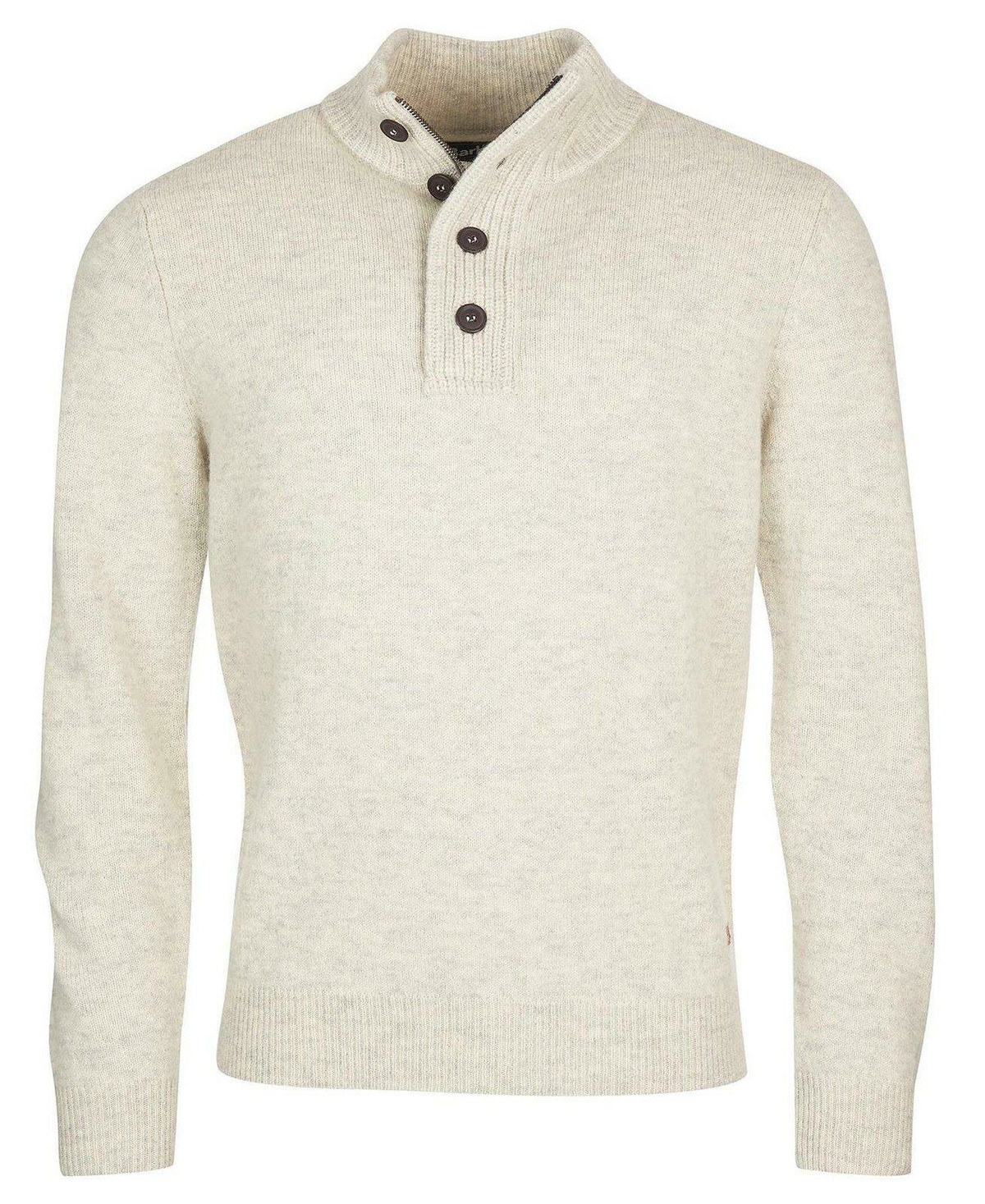 Barbour High-neck Half Buttoned Knit Jumper Barbour