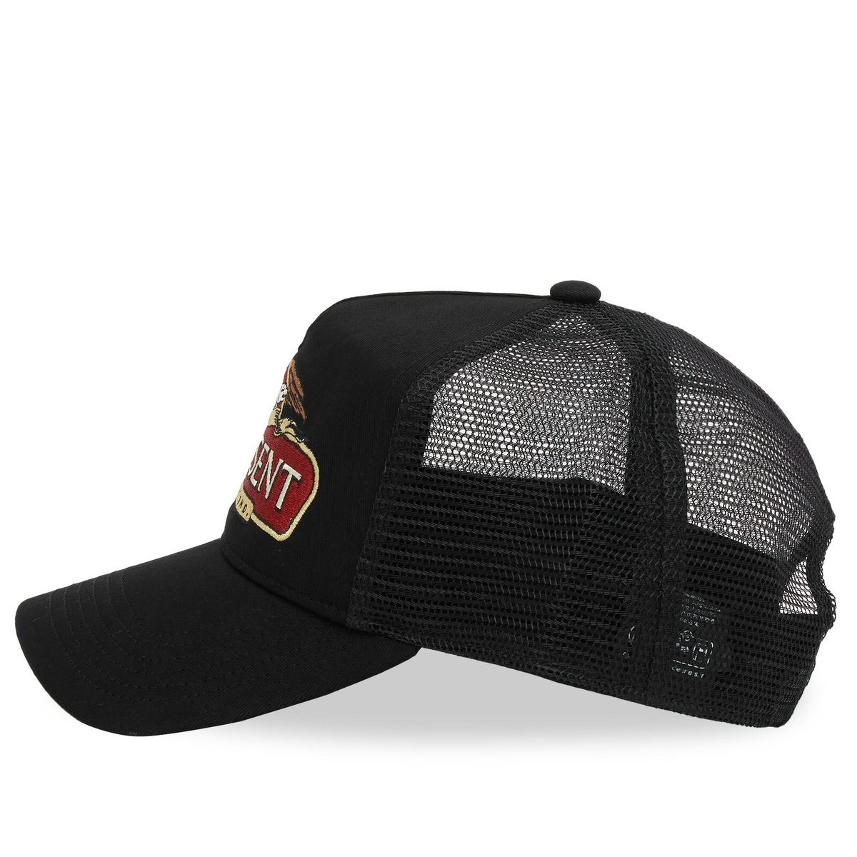 END. x Represent Eagle Trucker Cap in Jet Black Represent