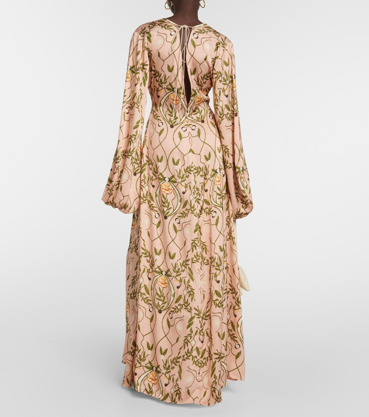 Agua by Agua Bendita Francisca Lunar printed cutout maxi dress Agua by ...