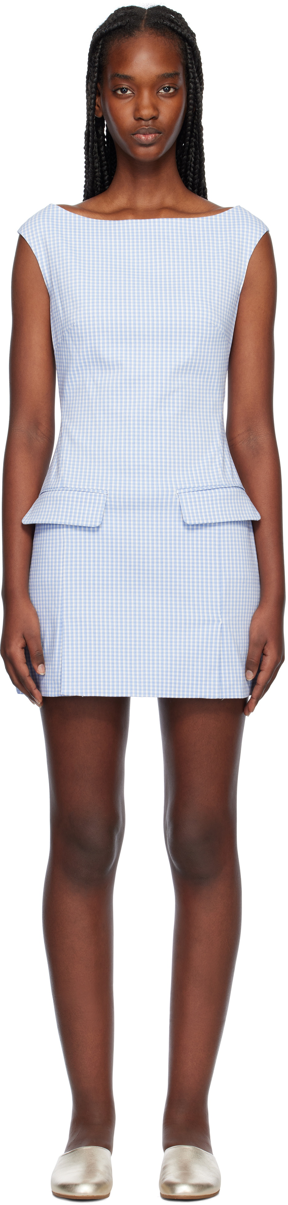 Staud Blue Walker Minidress Staud