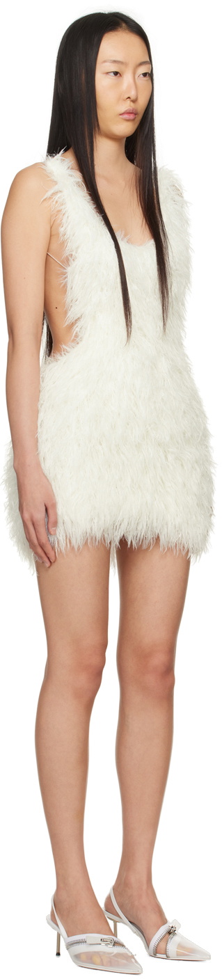 Coperni White Fluffy Minidress Coperni