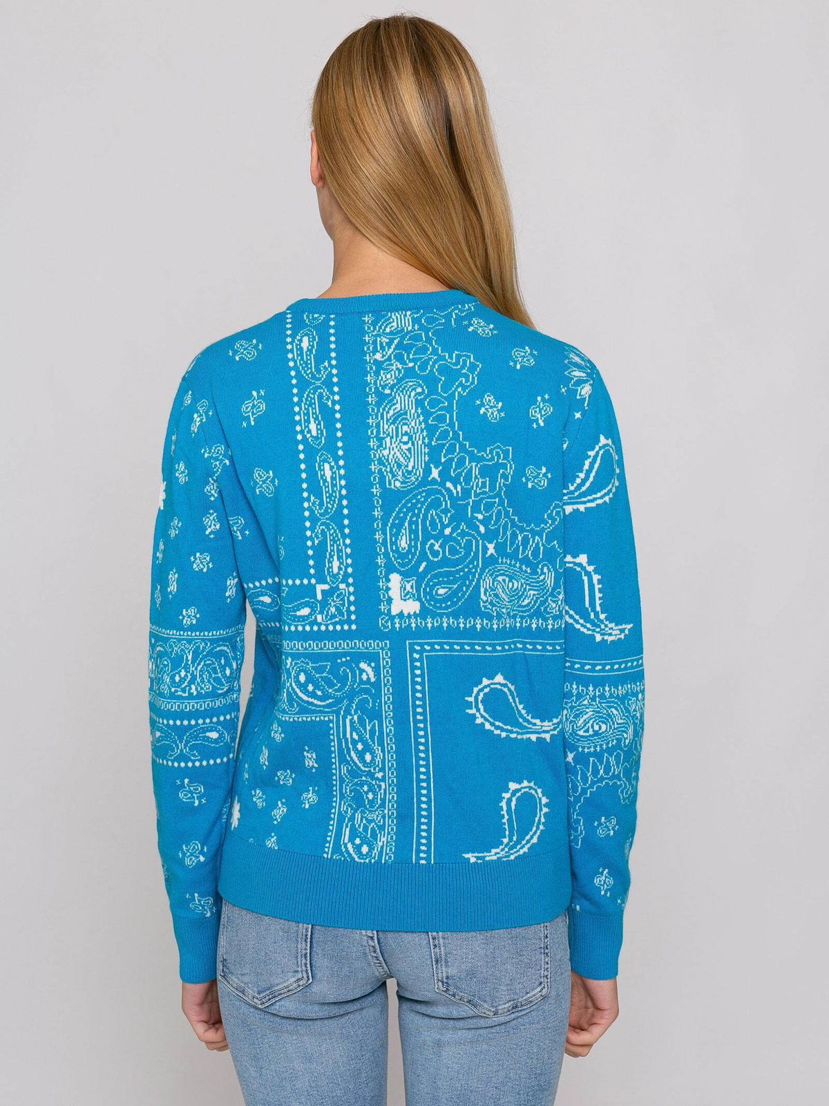 MC2 Saint Barth Woman Sweater With Bandanna Print And Saint Barth ...