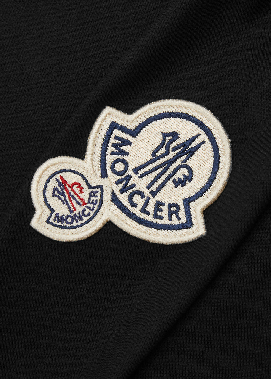 Moncler Logo Cotton T-shirt Black Moncler