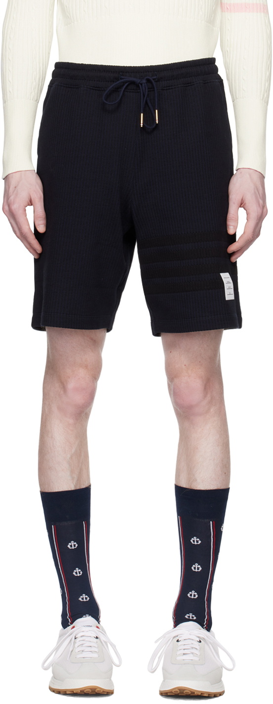 Thom Browne Navy University Shorts Thom Browne
