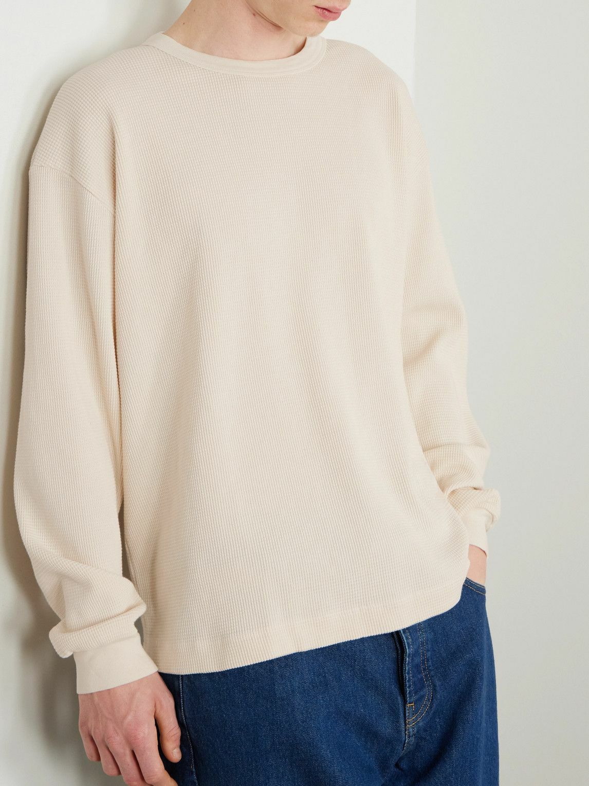Cherry Los Angeles - Logo-Print Waffle-Knit Cotton T-Shirt - White ...