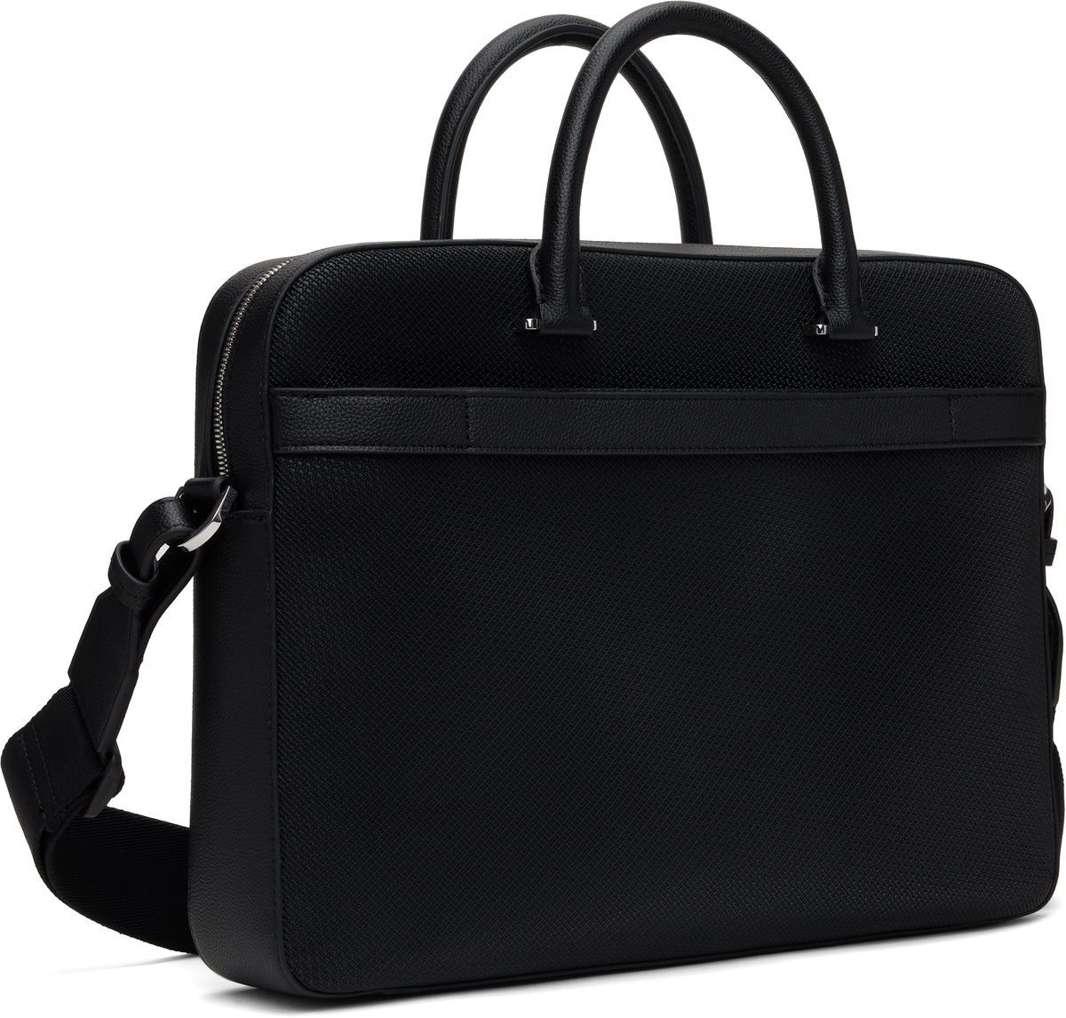 BOSS Black Embossed Faux-Leather Briefcase BOSS