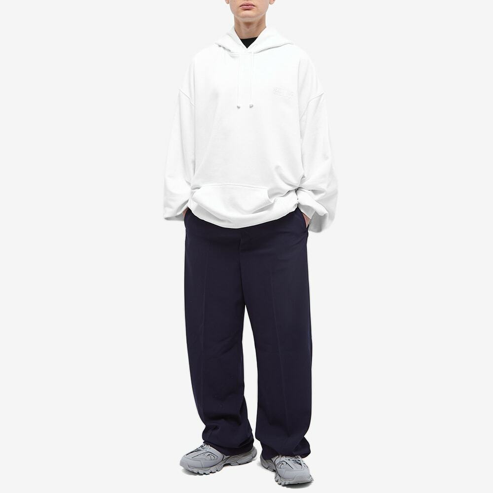 Vetements Men's All Popover Hoody in White Vetements
