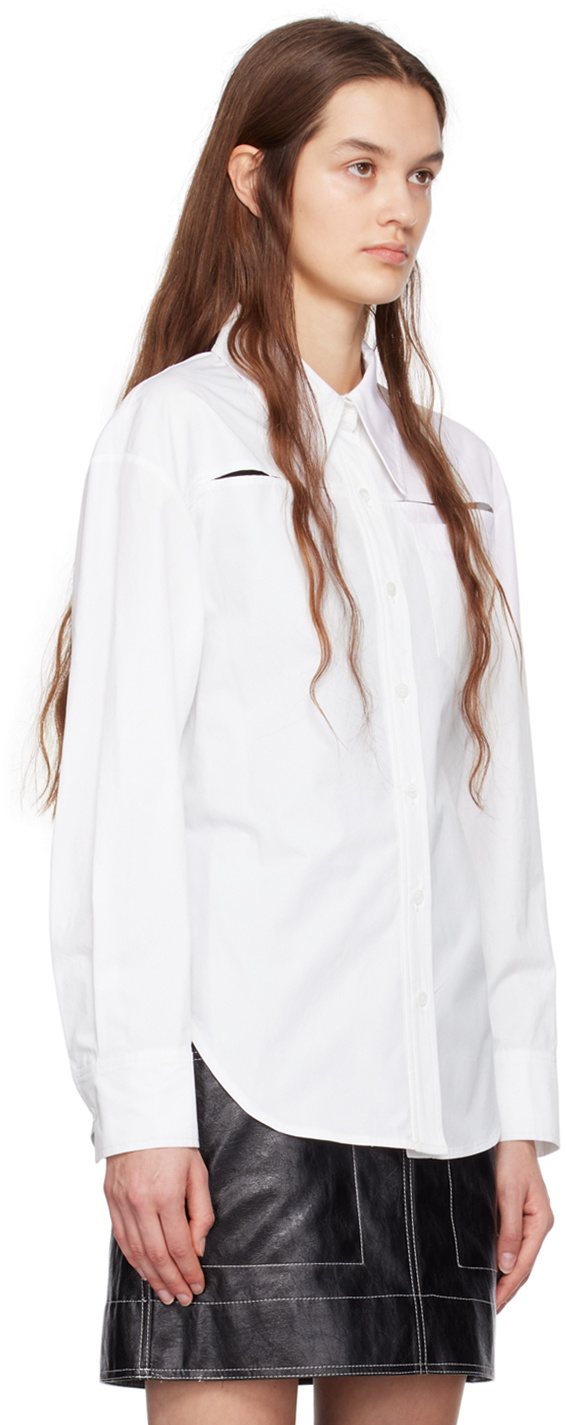 LVIR White Slit Shirt LVIR