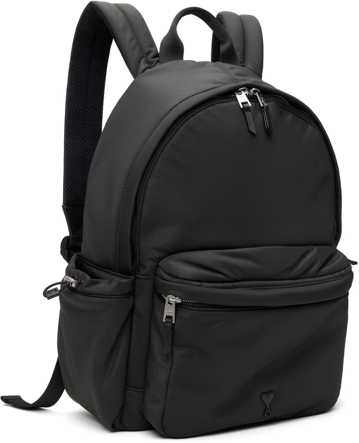 AMI Paris Black Ami de Coeur Backpack AMI