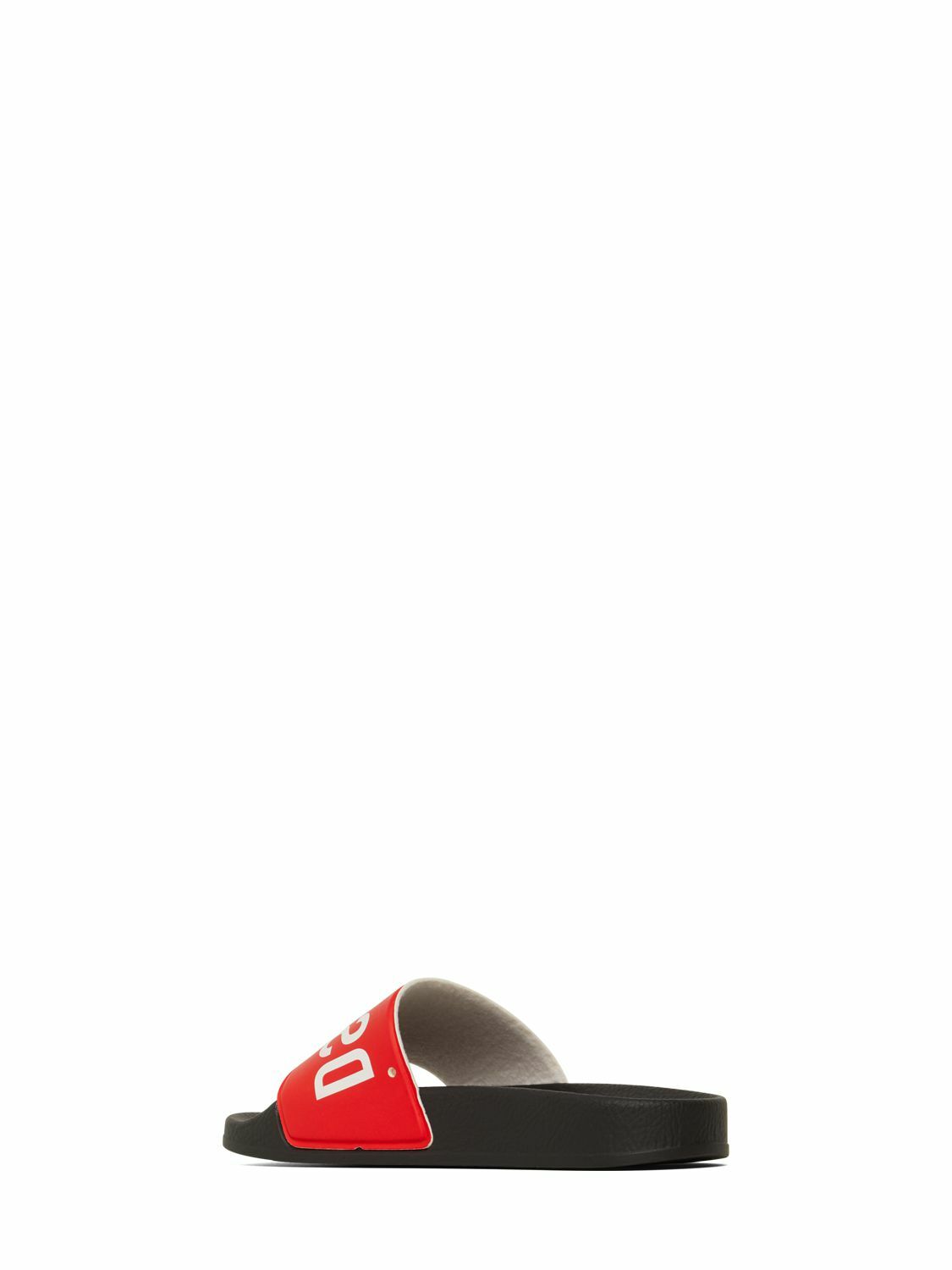 DSQUARED2 Logo Print Rubber Slide Sandals Dsquared2