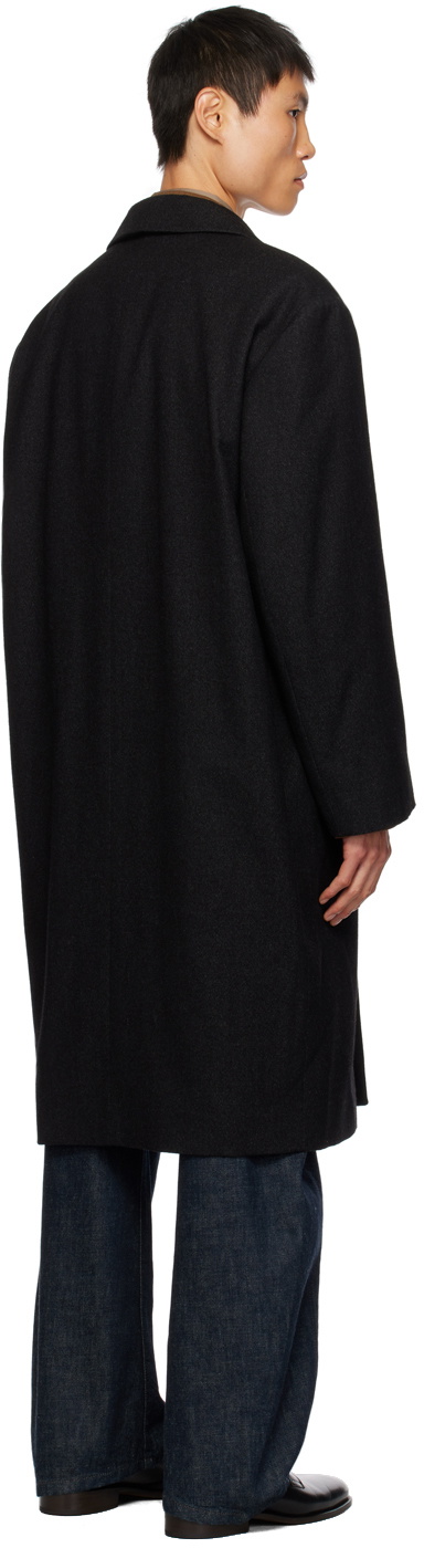 LEMAIRE Black Button Coat Lemaire