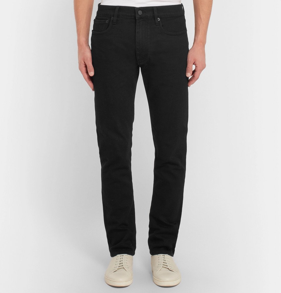 Dunhill - Slim-Fit Stretch-Denim Jeans - Men - Black Dunhill