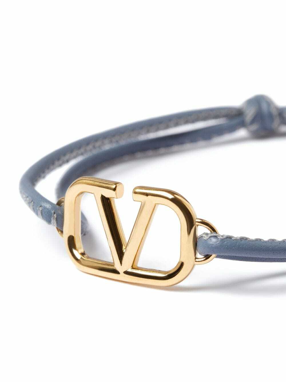 VALENTINO GARAVANI - Vlogo Signature Leather Bracelet Valentino Garavani
