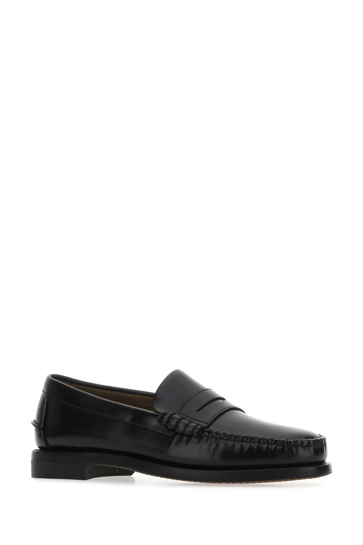 Sebago Black Leather Classic Dan Loafers Sebago