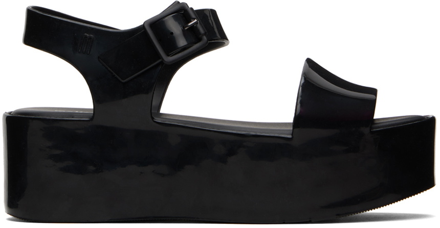Melissa Black Mar Platform Sandals Melissa