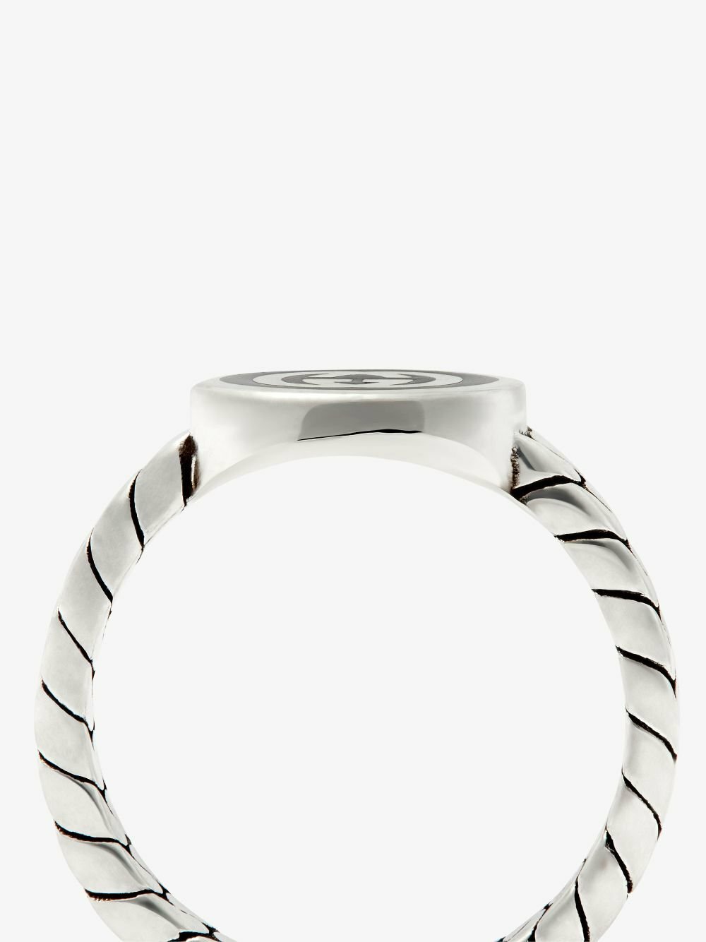 Gucci Sterling Silver Interlocking Chain Ring Gucci