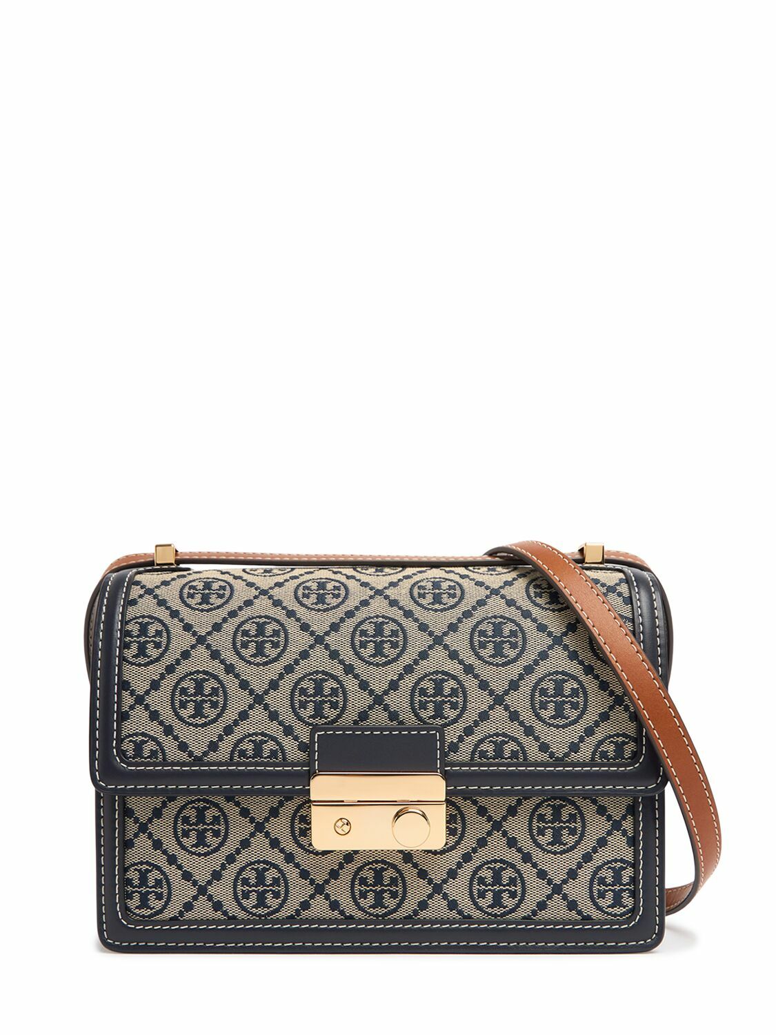 TORY BURCH T Monogram Canvas Shoulder Bag Tory Burch