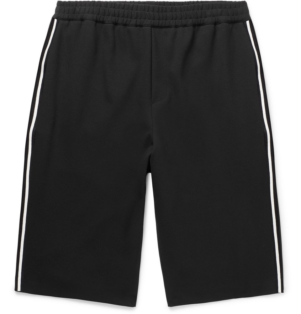McQ Alexander McQueen - Wide-Leg Striped Woven Shorts - Men - Black McQ ...