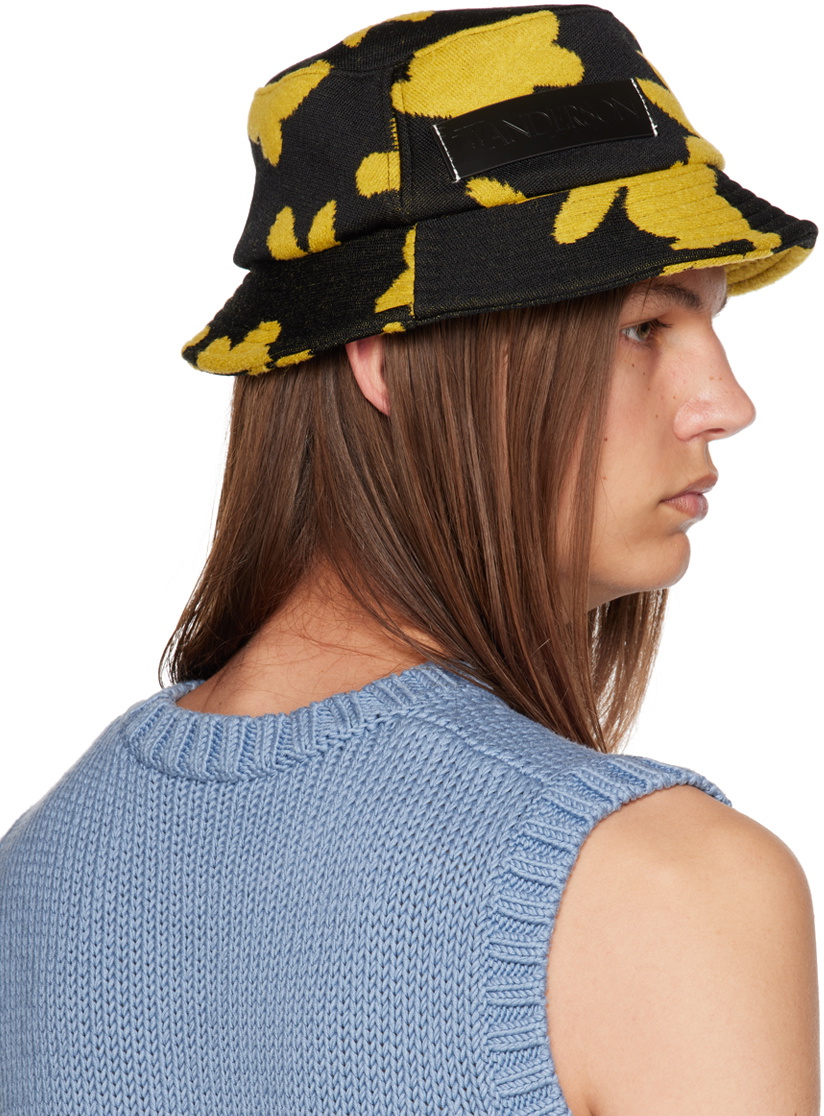 JW Anderson Black Bunny Bucket Hat JW Anderson