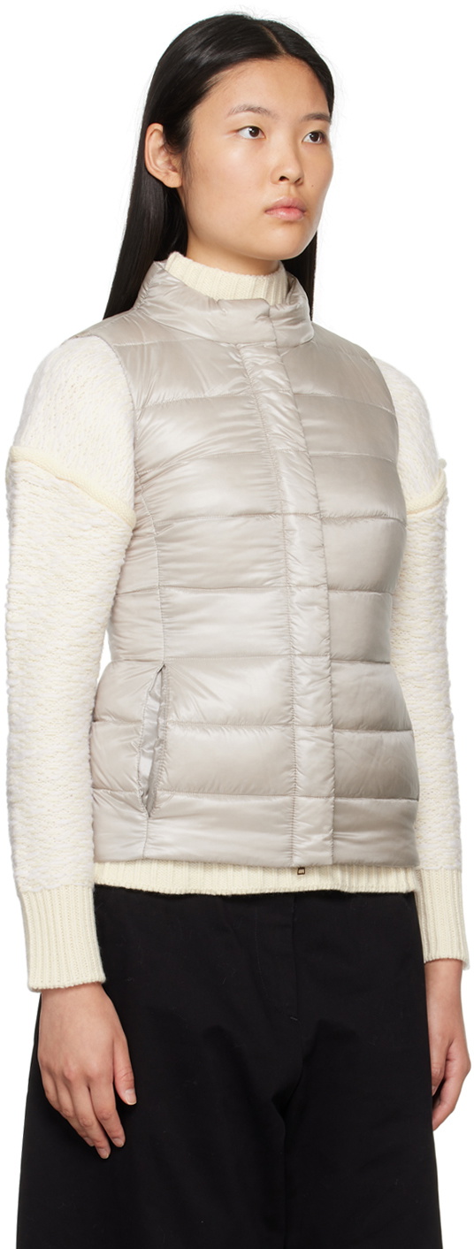 Herno Taupe Giulia Down Vest Herno
