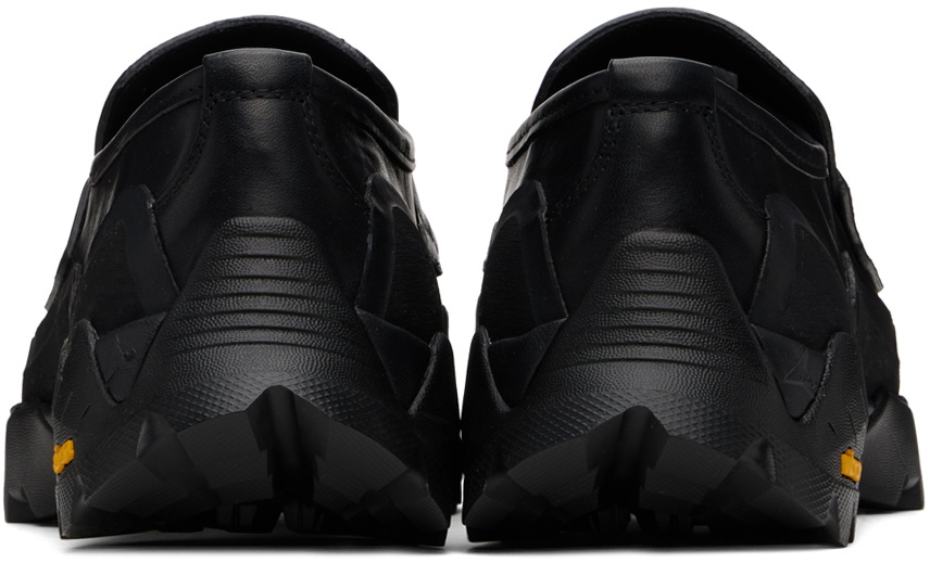 ROA Black Leather Loafers ROA