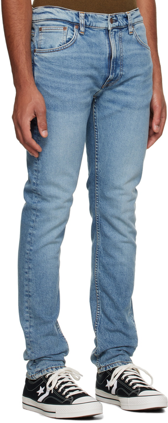 Nudie Jeans Blue Lean Dean Jeans Nudie Jeans Co