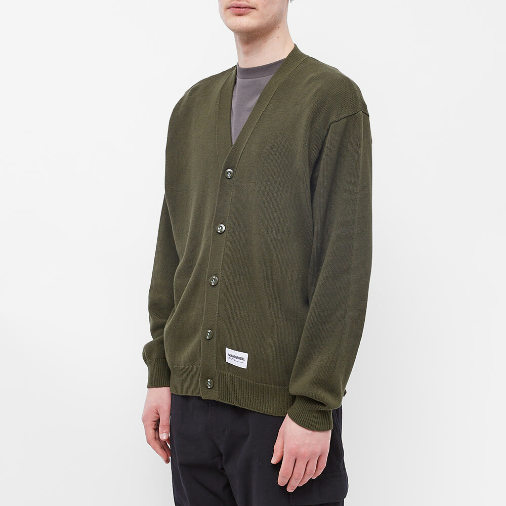 Neighborhood Men's Plain Knit Cardigan in Olive Drab Neighborhood