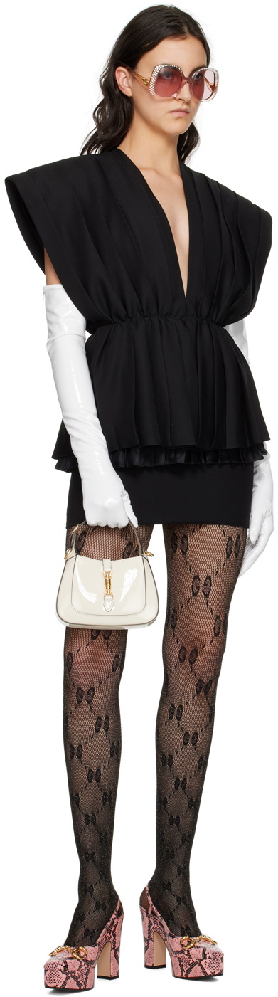 Gucci Pink & Black Python Print Heels Gucci