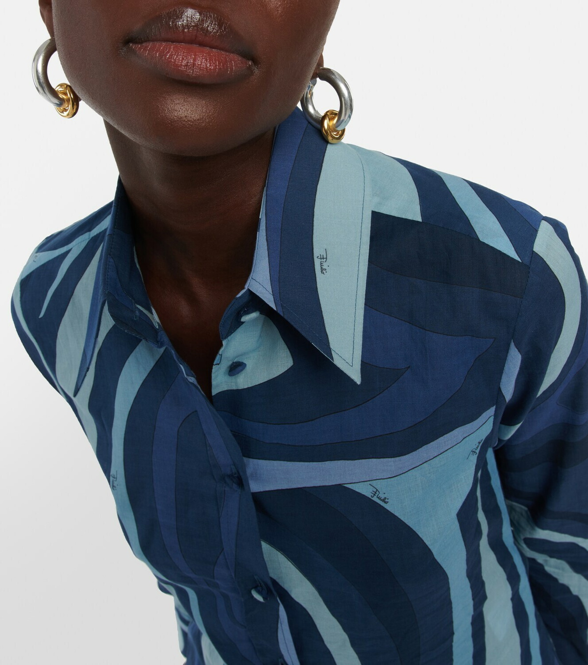 Pucci Marmo-print cotton shirt Emilio Pucci