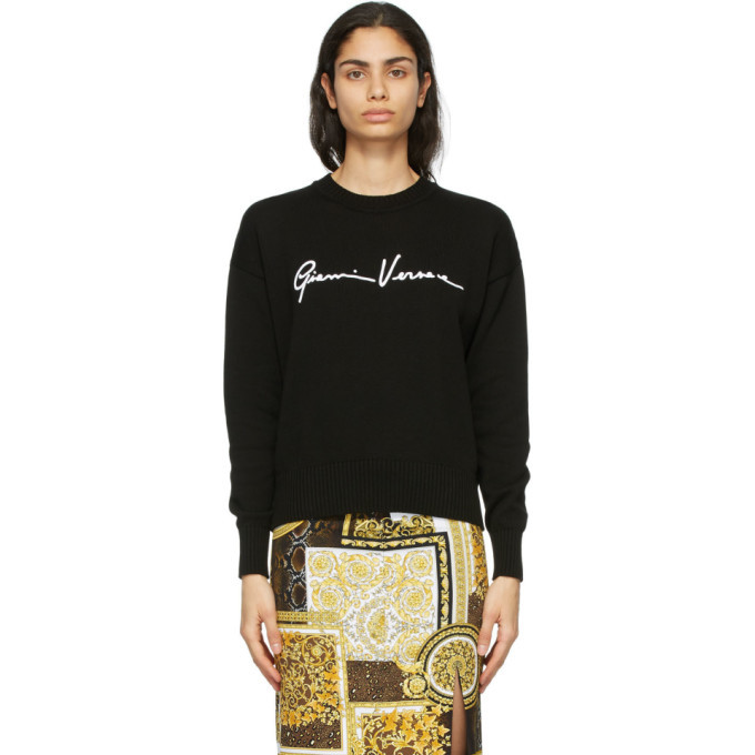 Versace Black Logo Sweater Versace