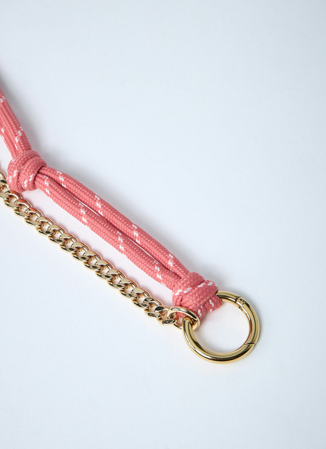 Miu Miu Tamaris Leather Cord And Metal Trick Keyring Miu Miu