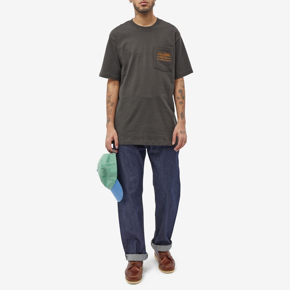 Filson Men's Embroidered Pocket T-Shirt in Black Filson
