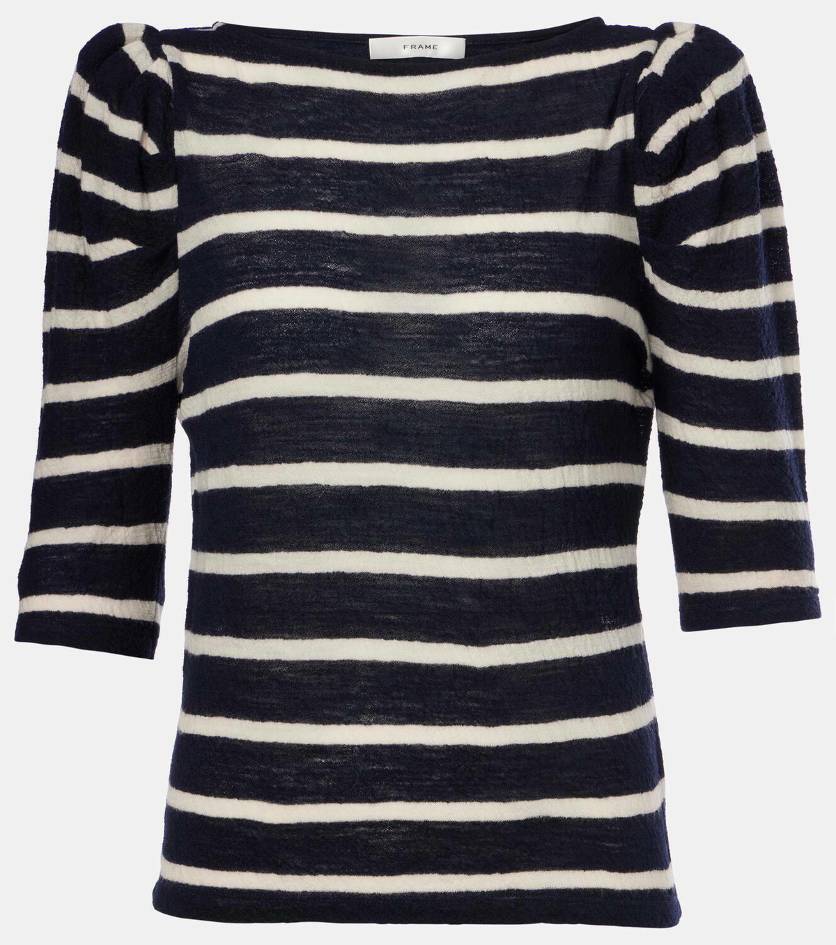 Frame The Ruched virgin wool top Frame Denim