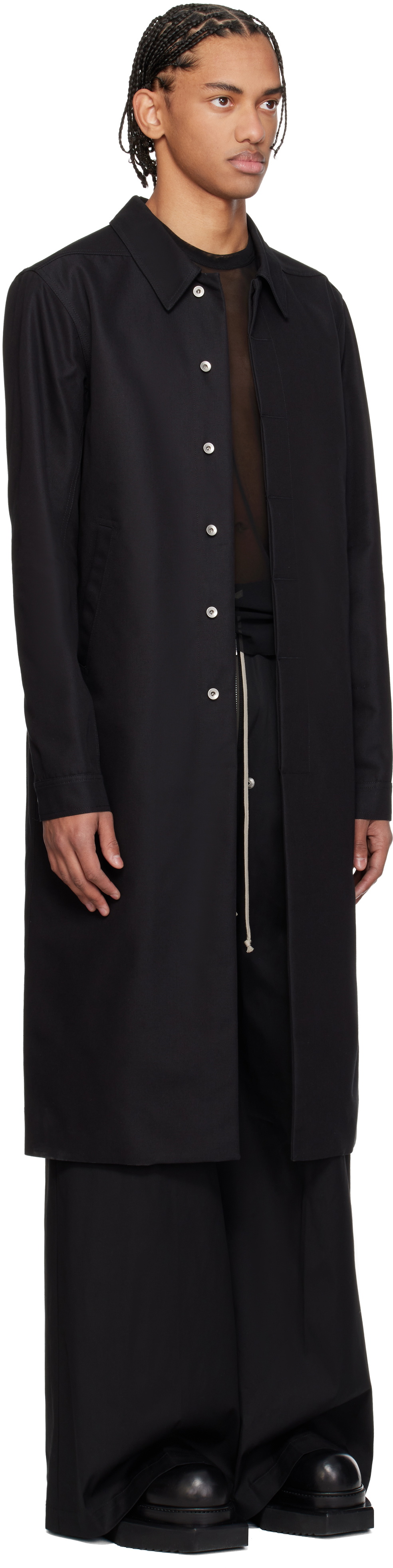 Rick Owens Black Temple Brad Coat Rick Owens