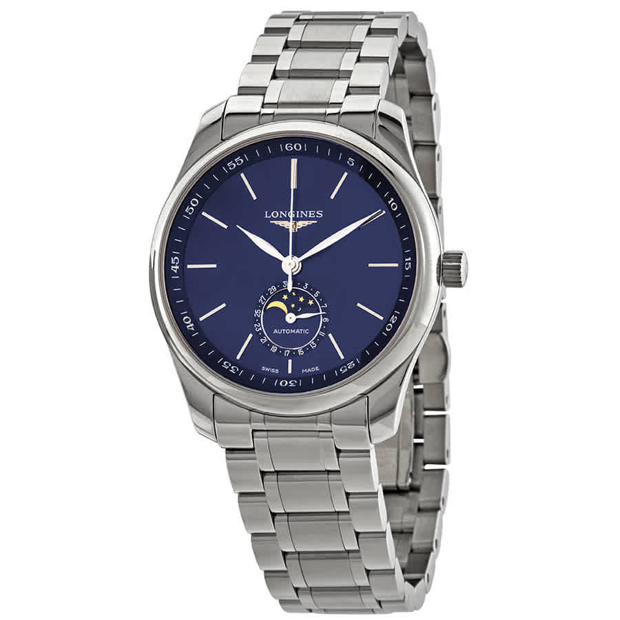 Longines Master Automatic Moonphase Blue Dial Mens Watch L29094926 Longines