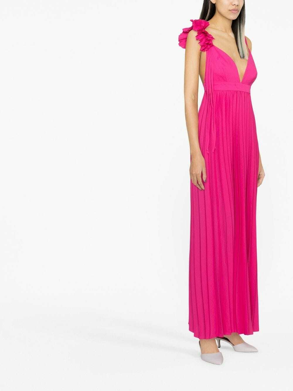 PAROSH - Pleated Long Dress Parosh